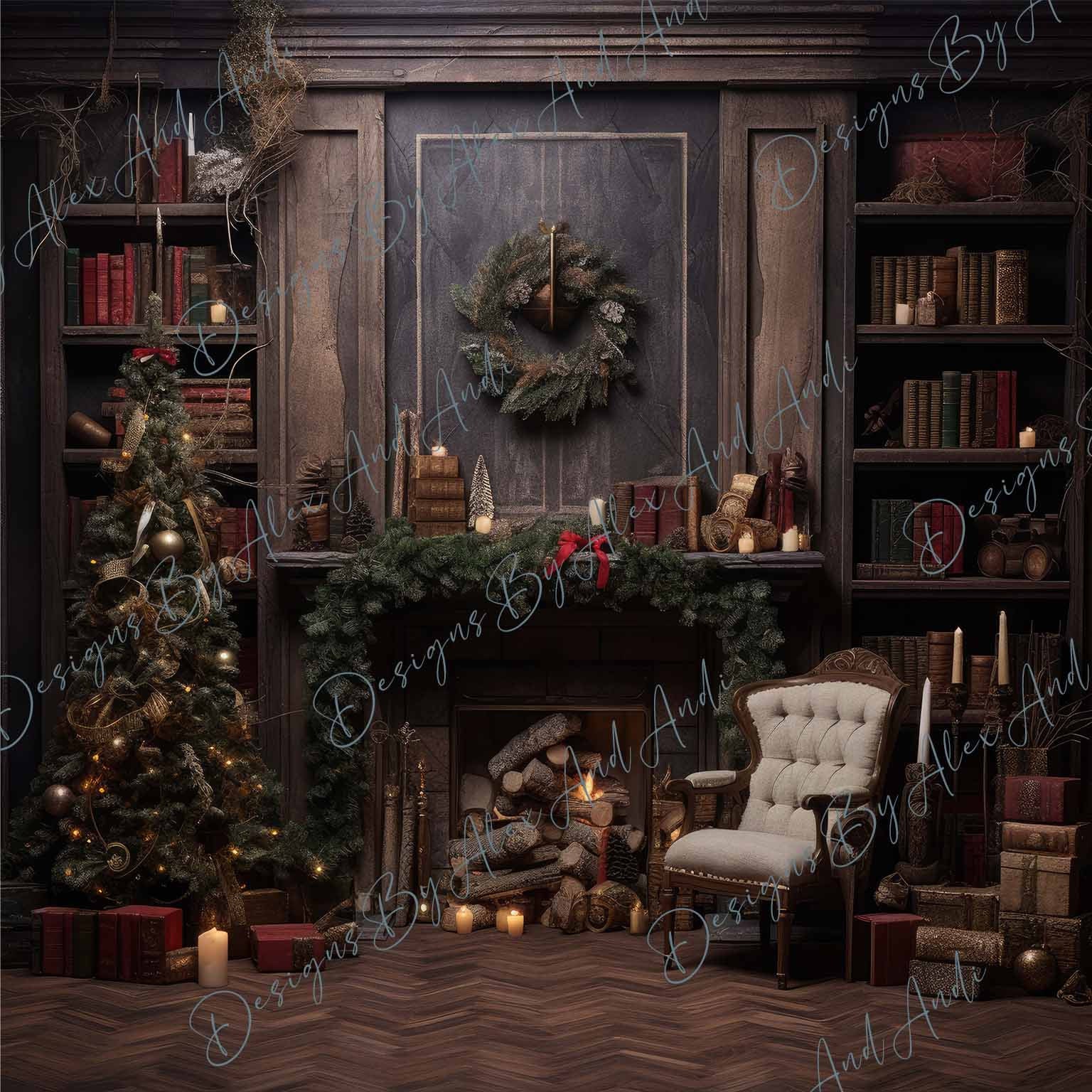 Holiday Studio Digital Backdrop Overlay Background Photo Shoot Picture ...