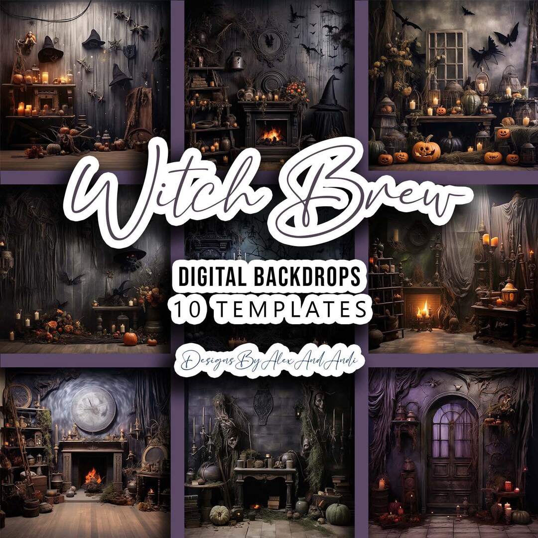 Witch Brew Digital Backdrop Background Birthday Child Photo Shoot ...