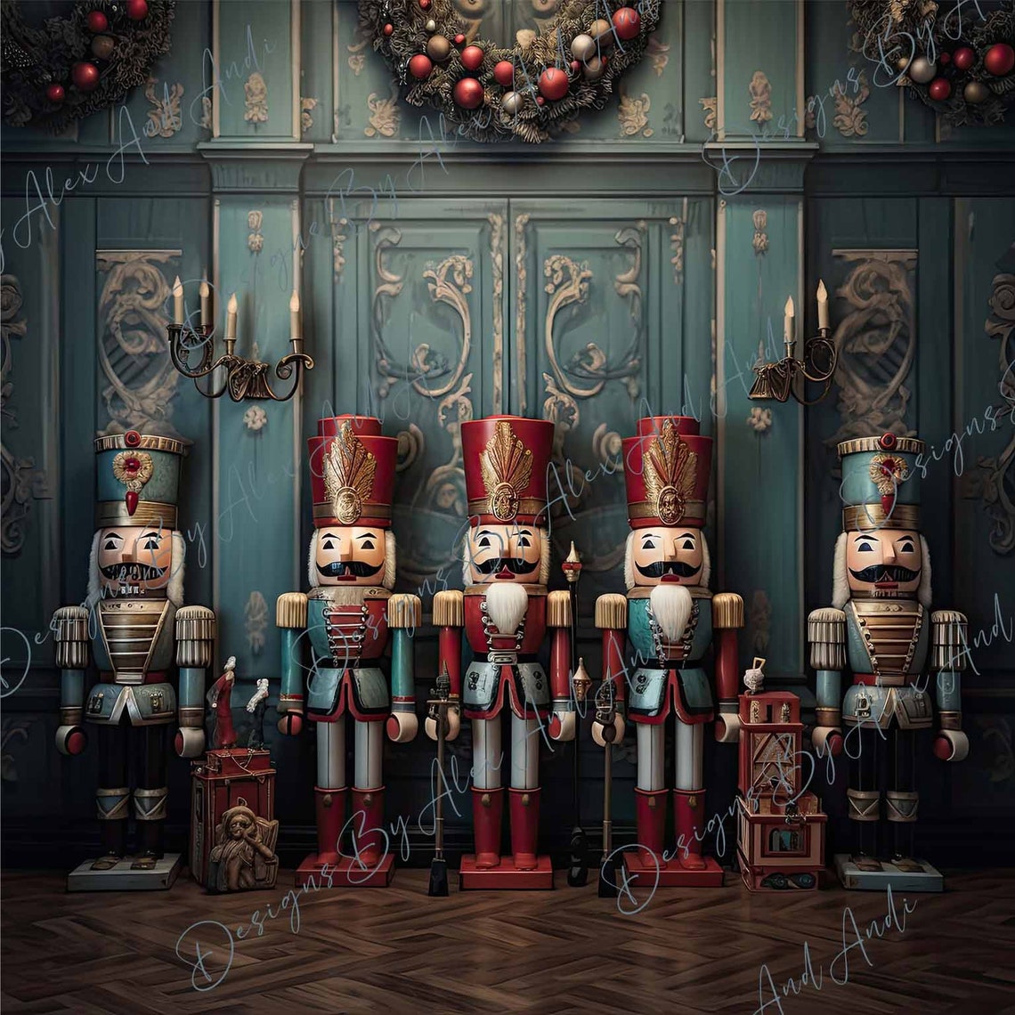 Nutcracker Digital Backdrop Overlay Background Holiday Event Photo ...