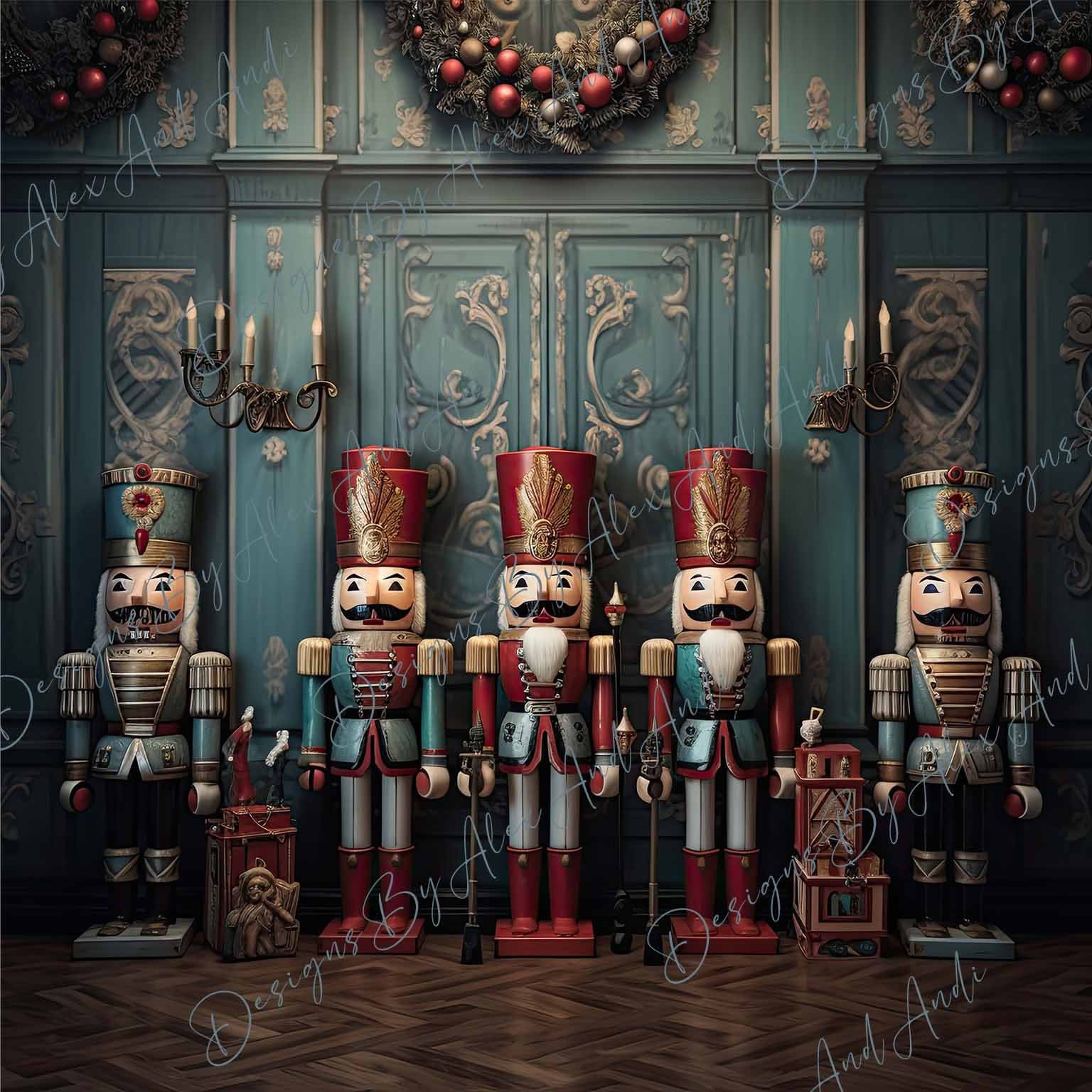 Nutcracker Digital Backdrop Overlay Background Holiday Event Photo ...
