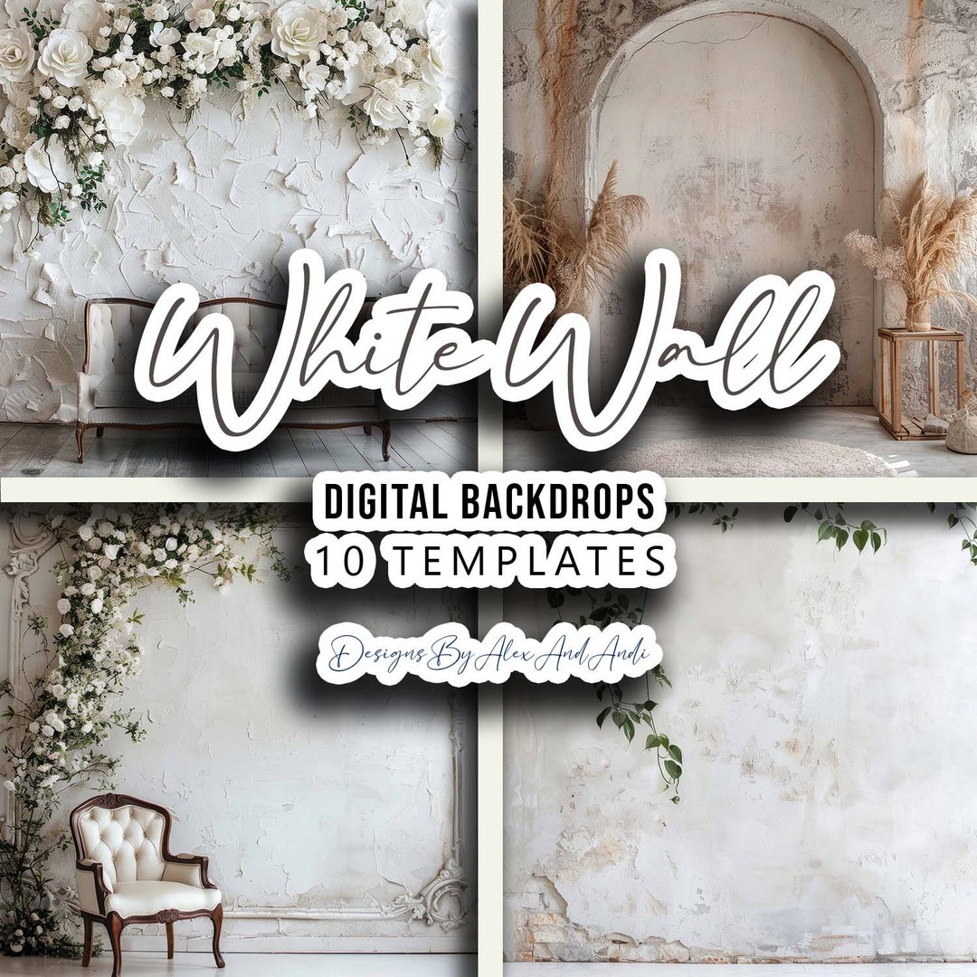 White Wall Back Ground Model Backdrop Photo Shoot Photo Elegant Wedding ...