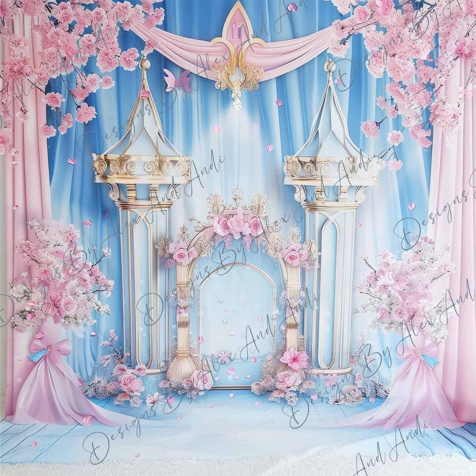 Princess Birthday Wall Background Birthday Picture Birth Day Back ...