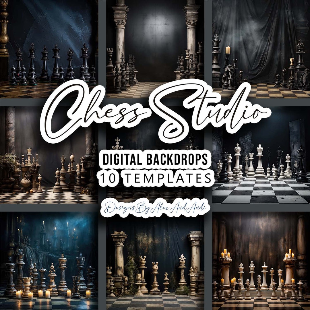 Chess Studio Backdrop Background Digital Birthday Child Photo Shoot ...