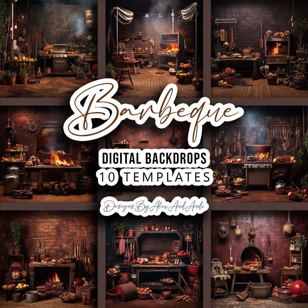 Barbeque Backdrop Background Digital Birthday Child Photo Shoot Picture ...