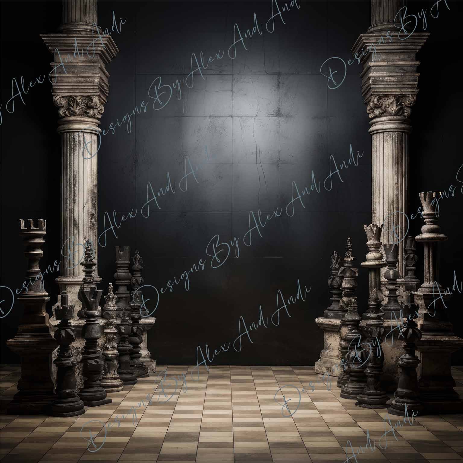 Chess Studio Backdrop Background Digital Birthday Child Photo Shoot ...