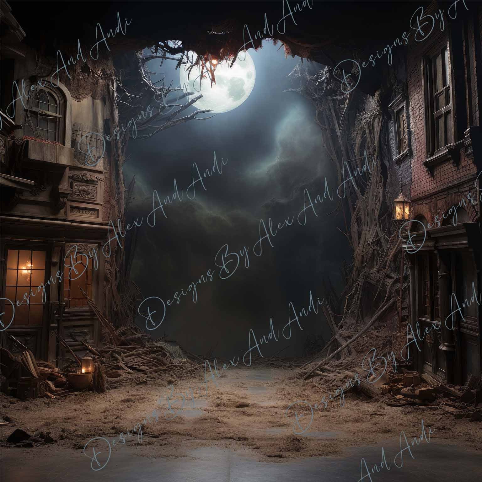 Werewolf Digital Backdrop Background Birthday Child Photo Shoot Picture ...