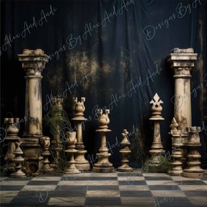 Chess Studio Backdrop Background Digital Birthday Child Photo Shoot ...