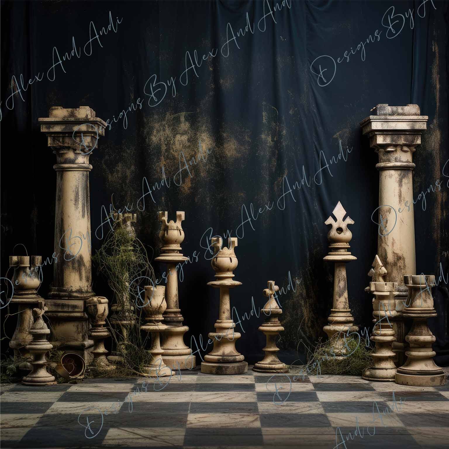 Chess Studio Backdrop Background Digital Birthday Child Photo Shoot ...