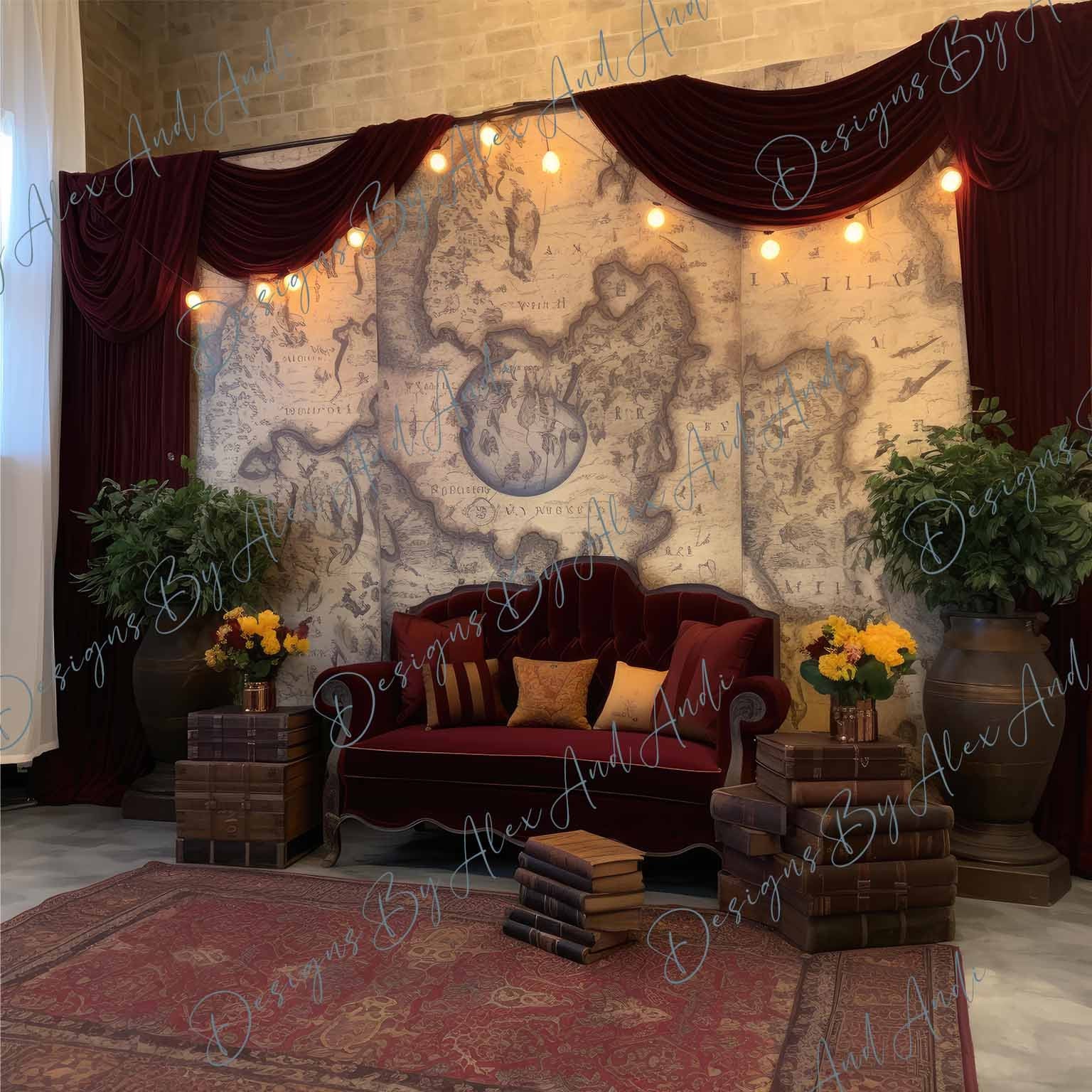 Magic Wizard Backdrop Background Digital Photo Shoot Studio Birthday ...