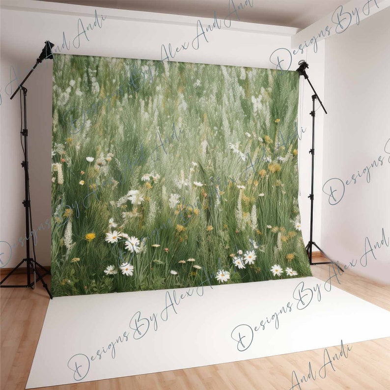 Grassy Studio Backdrop Grasswall Backdrop Background Digital Photo ...