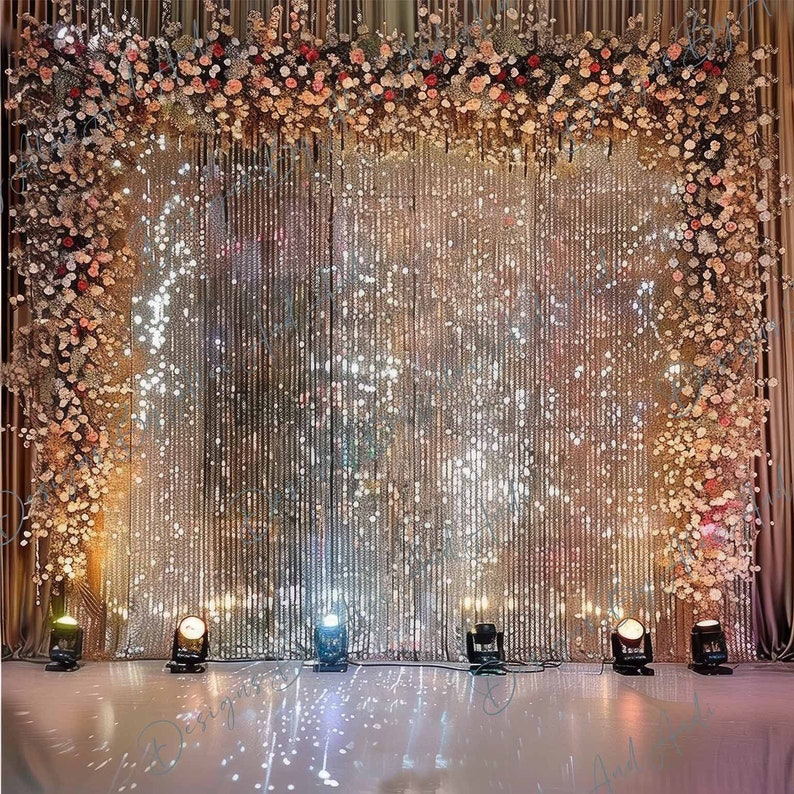Sequin Celebrity Digital Backdrop Overlay Background Photo Picture ...