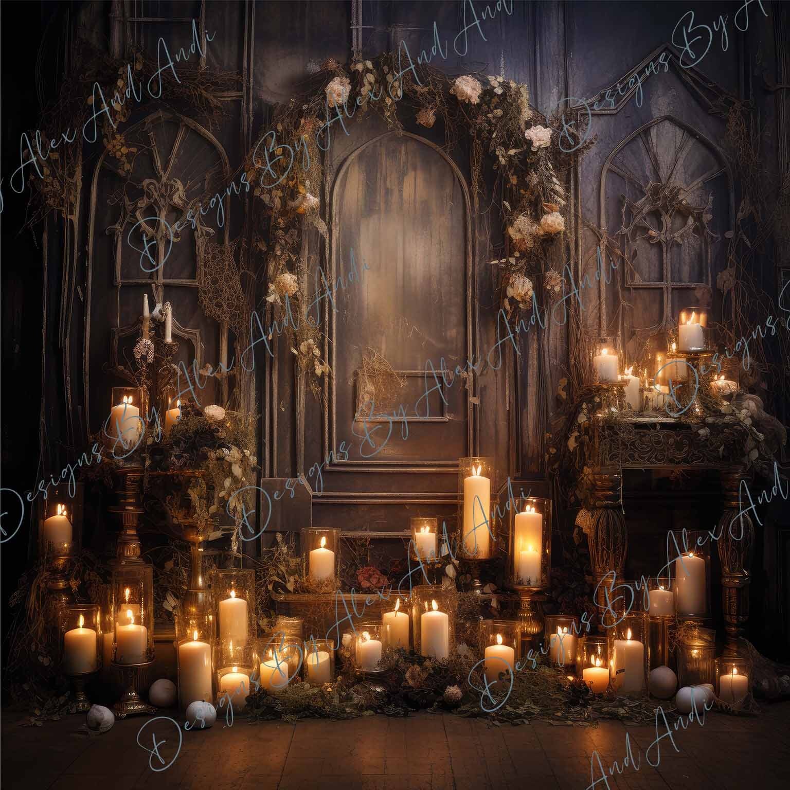 Candle Light Backdrop Background Digital Birthday Child Photo Shoot ...