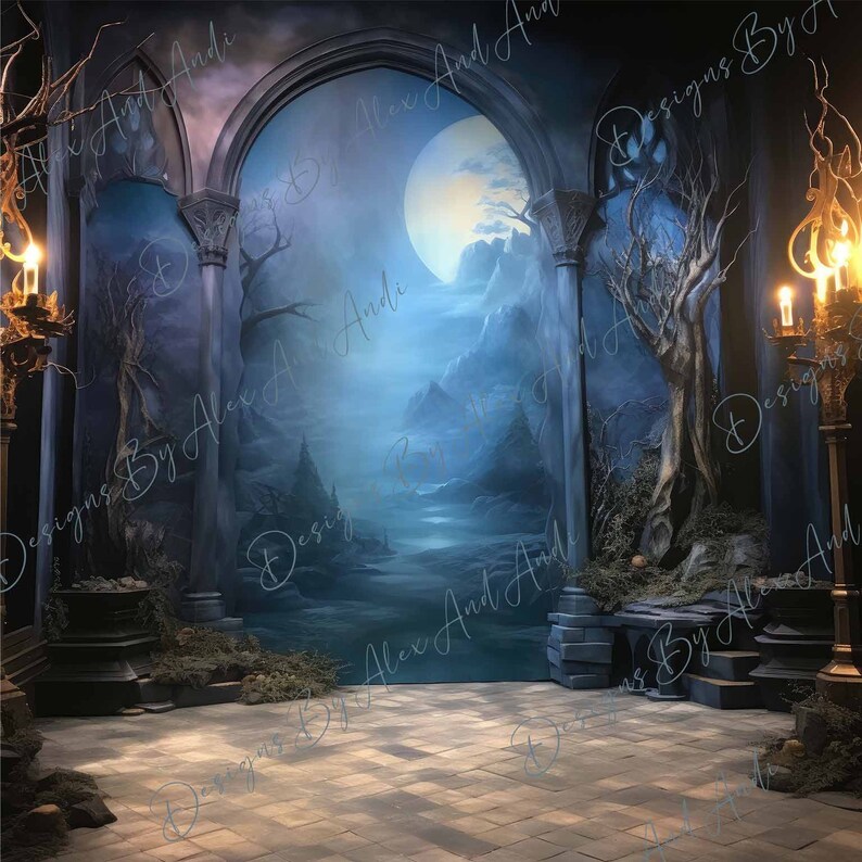 Wizard Backdrop Background Digital Birthday Child Photo Shoot Picture ...