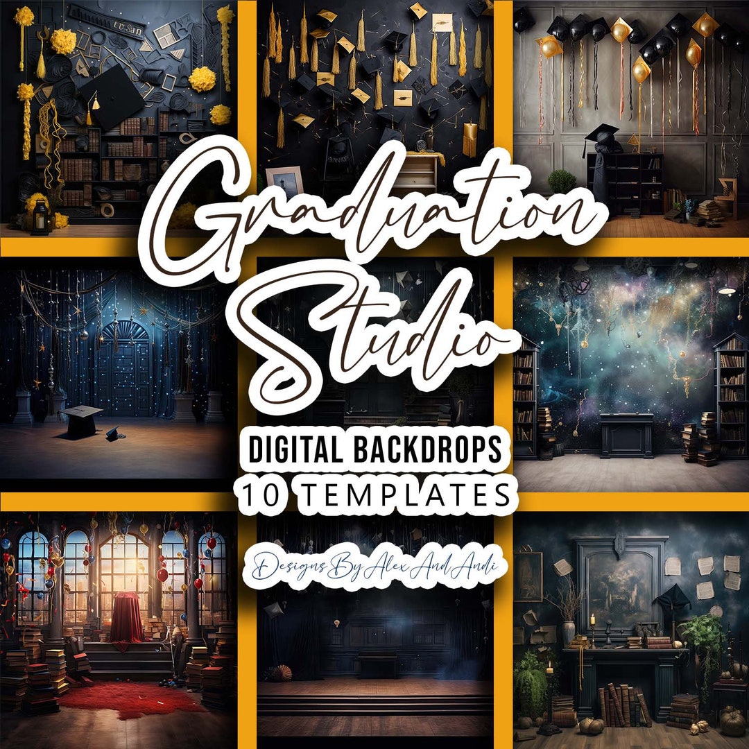 Graduation Studio Backdrop Background Digital Birthday Child Photo ...