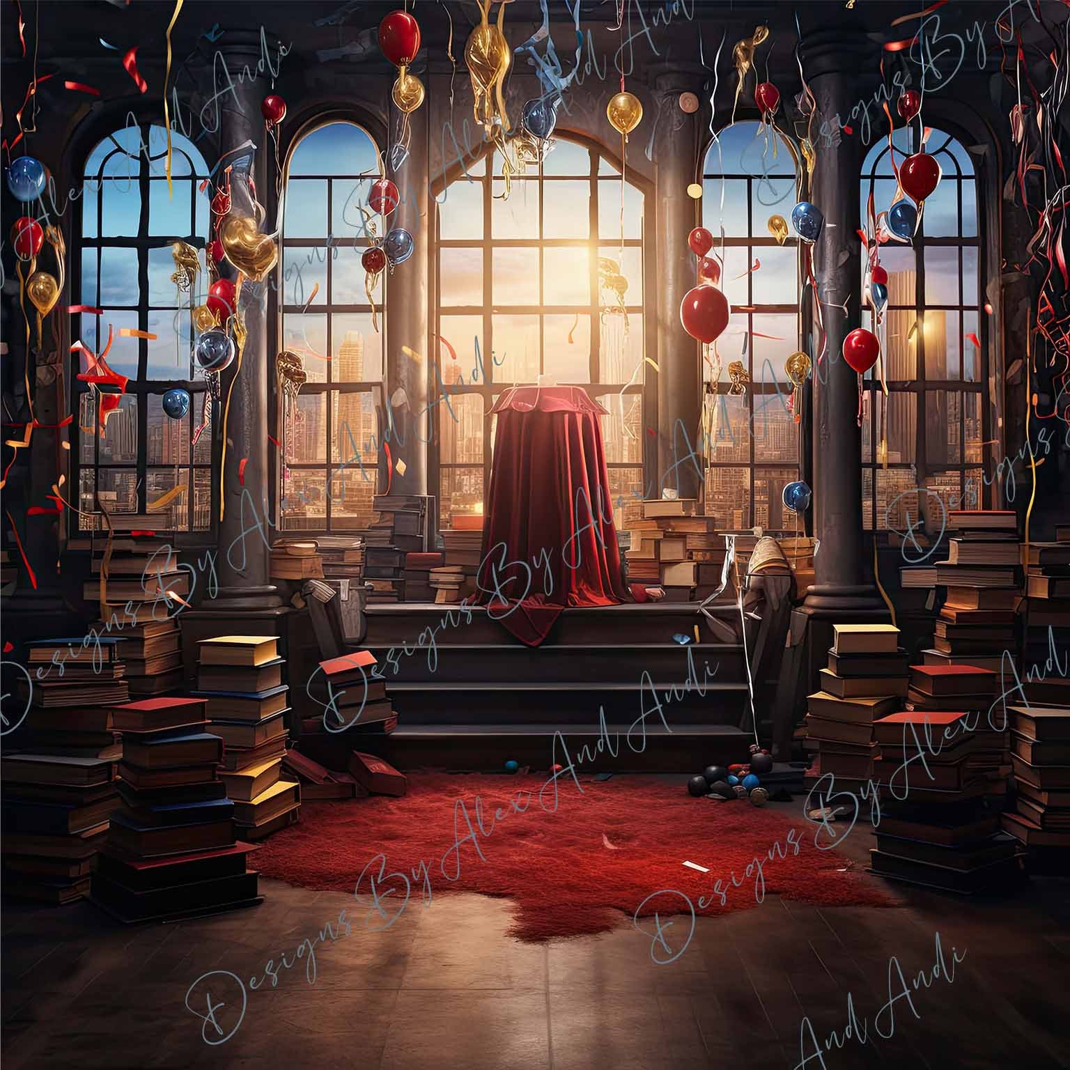 Graduation Studio Backdrop Background Digital Birthday Child Photo ...