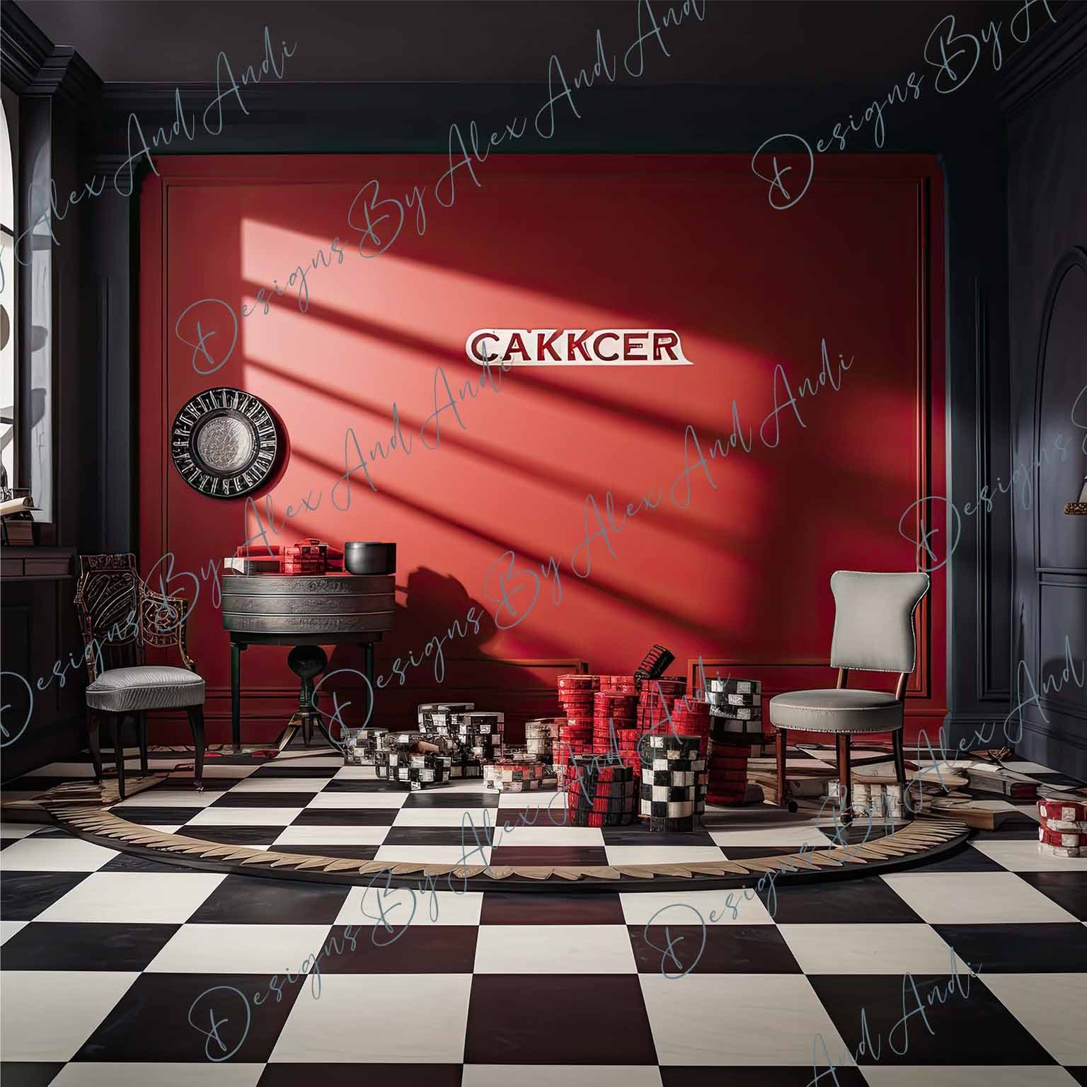 Checkers Backdrop Background Digital Birthday Child Photo - Etsy