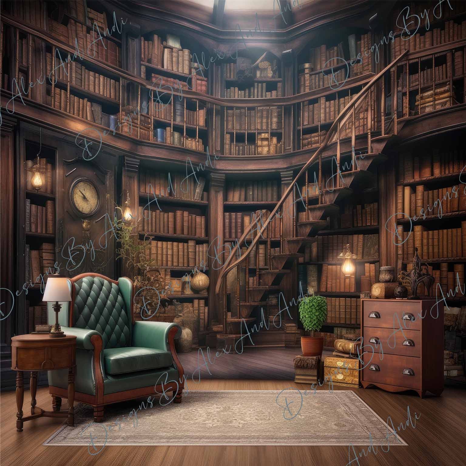 Magic Wizard Backdrop Background Digital Photo Shoot Studio Birthday ...