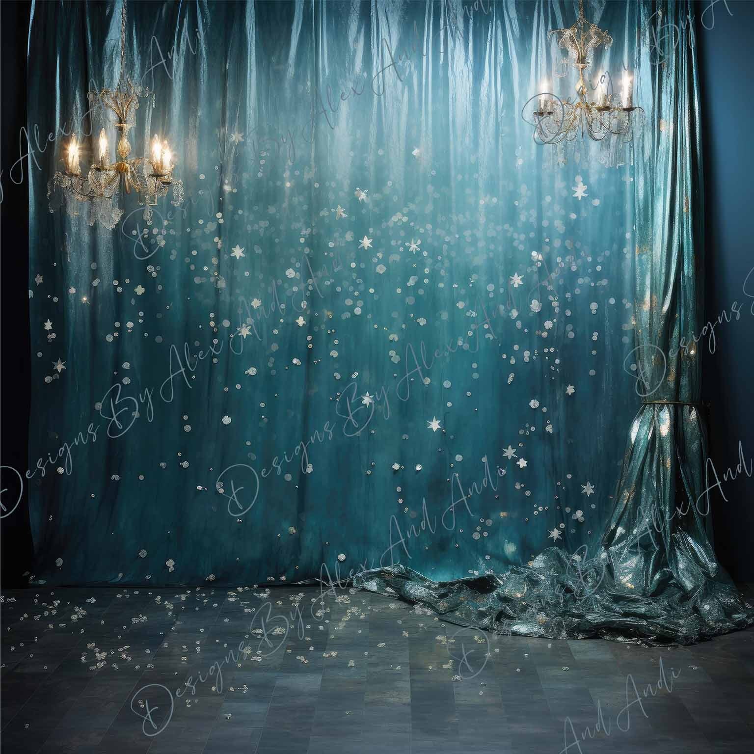 Shimmering Wall Backdrop Background Digital Birthday Child Photo Shoot ...