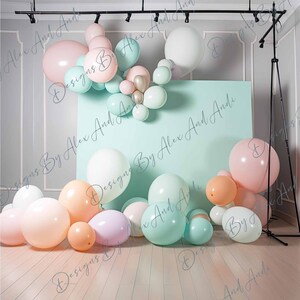 Balloon Studio Backdrop Background Digital Photo Shoot Studio Picture ...