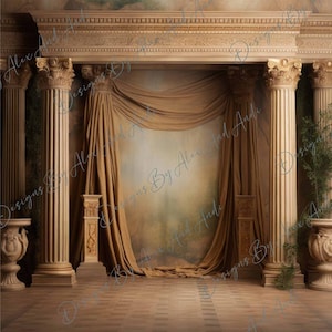 Ancient Greek Digital Backdrop Overlay Wedding Sweet 16 Background ...