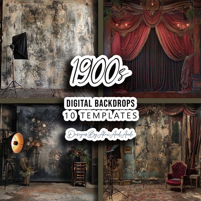1900s Back Ground 1900 Photo Century Back Drop Classic Photo Shoot ...