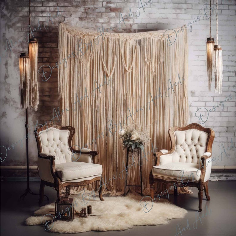 Colorful Fringe Backdrop Background Digital Photo Shoot Picture Prop ...