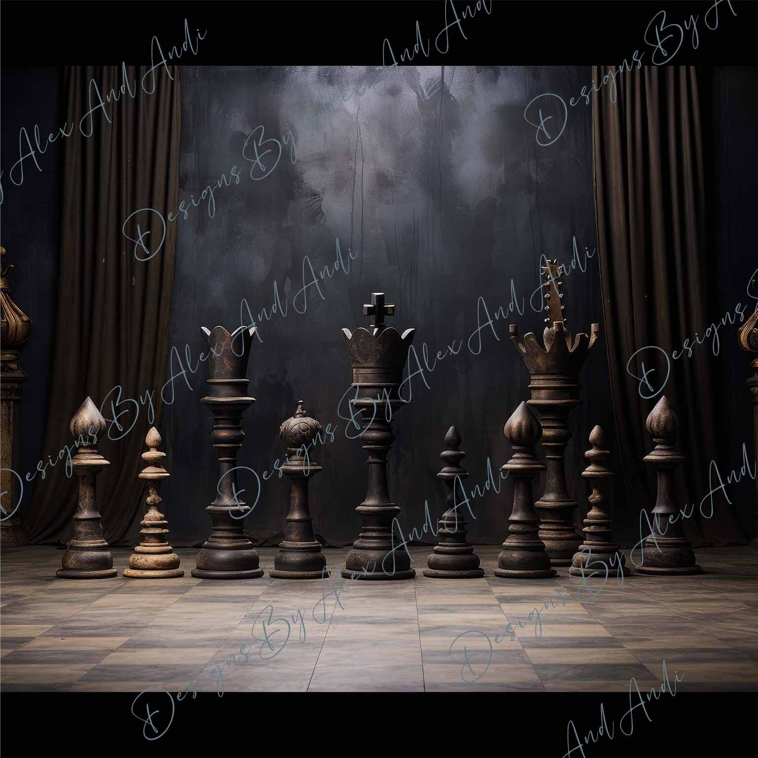 Chess Backdrop Background Digital Birthday Child Photo Shoot Picture ...