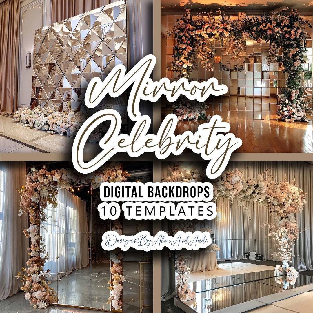Mirror Celebrity Back Drop Party Background Wall Backdrop Celebration ...