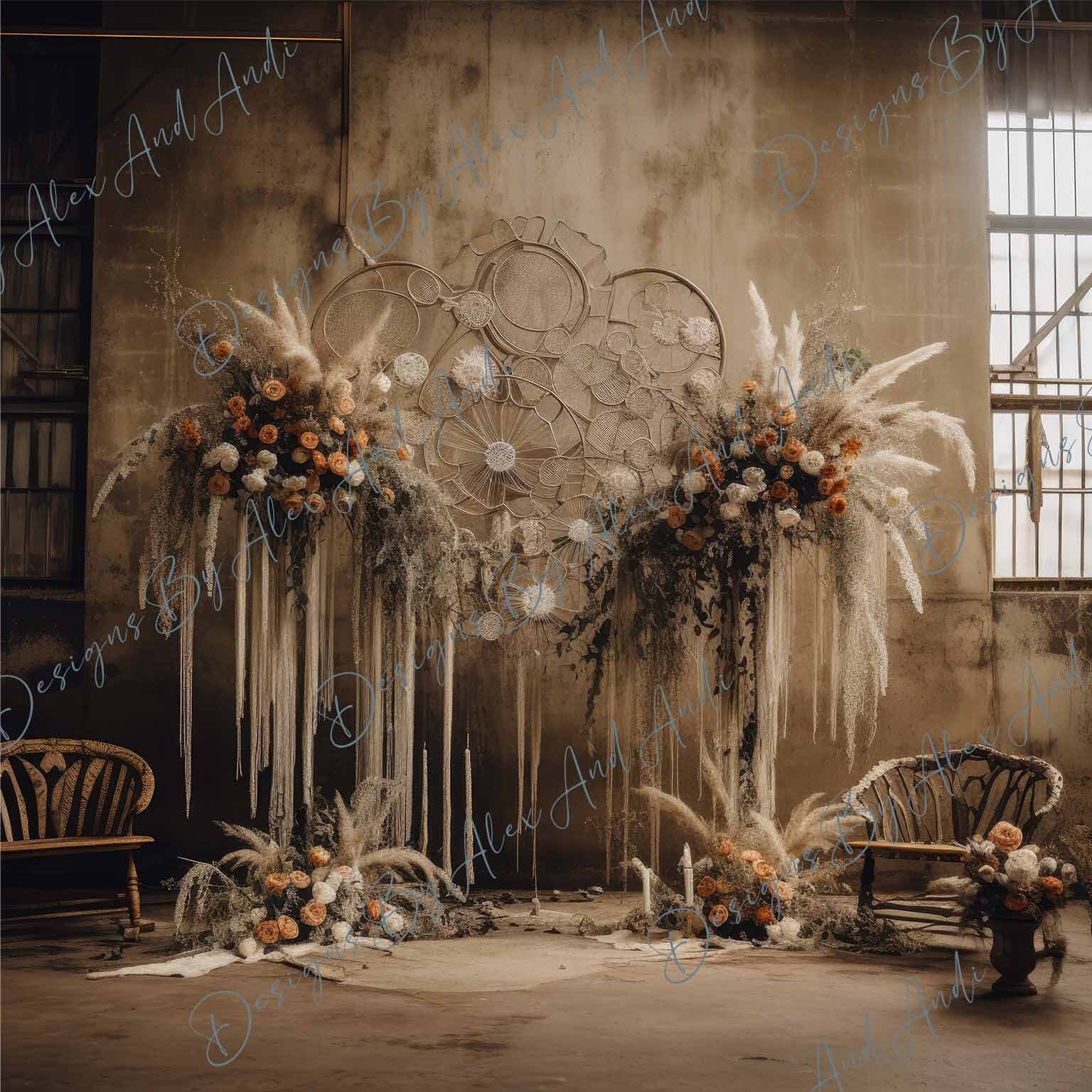 Ceremony Digital Backdrop Ceremonial Backdrop Overlay Wedding Sweet 16 ...