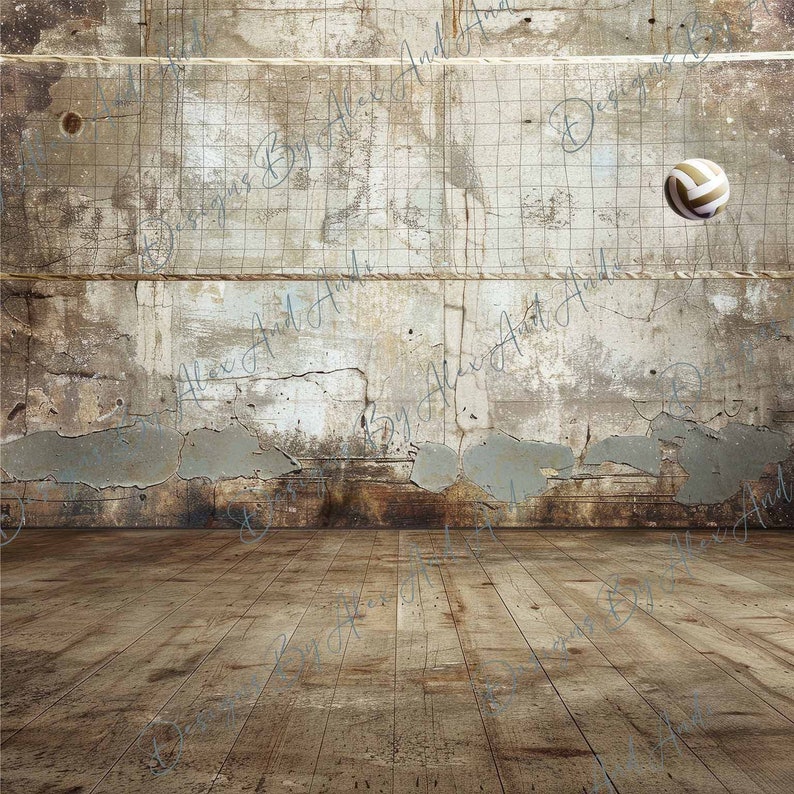 Volleyball Backdrop Sport Background Photo Shoot Ball Digital Backdrop ...