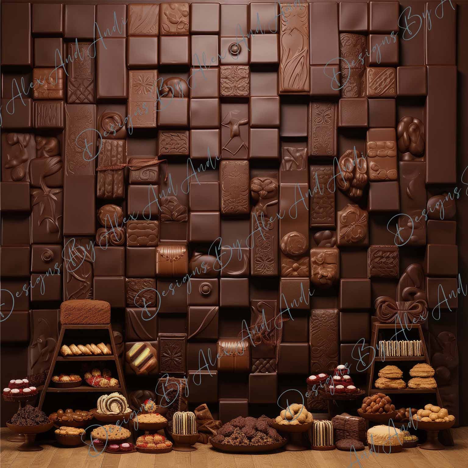 Chocolate Room Backdrop Background Digital Birthday Child Photo Shoot ...