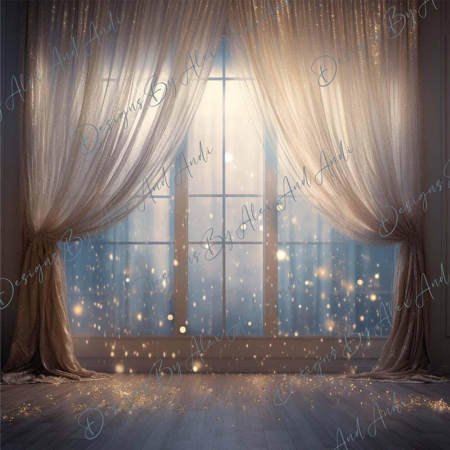 Shimmering Studio Prop Backdrop Background Digital Birthday Child Photo ...