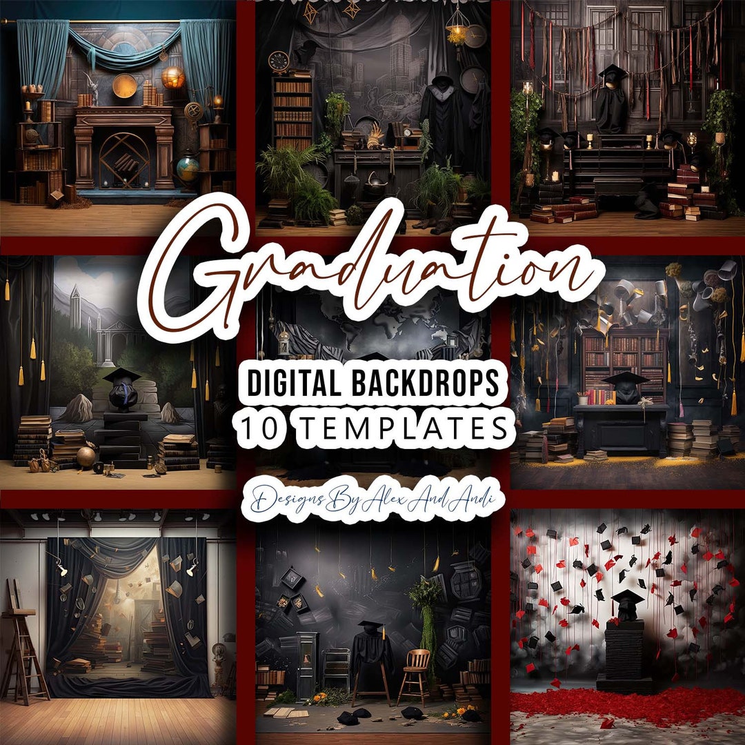 Graduation Backdrop Background Digital Birthday Child Photo Shoot ...