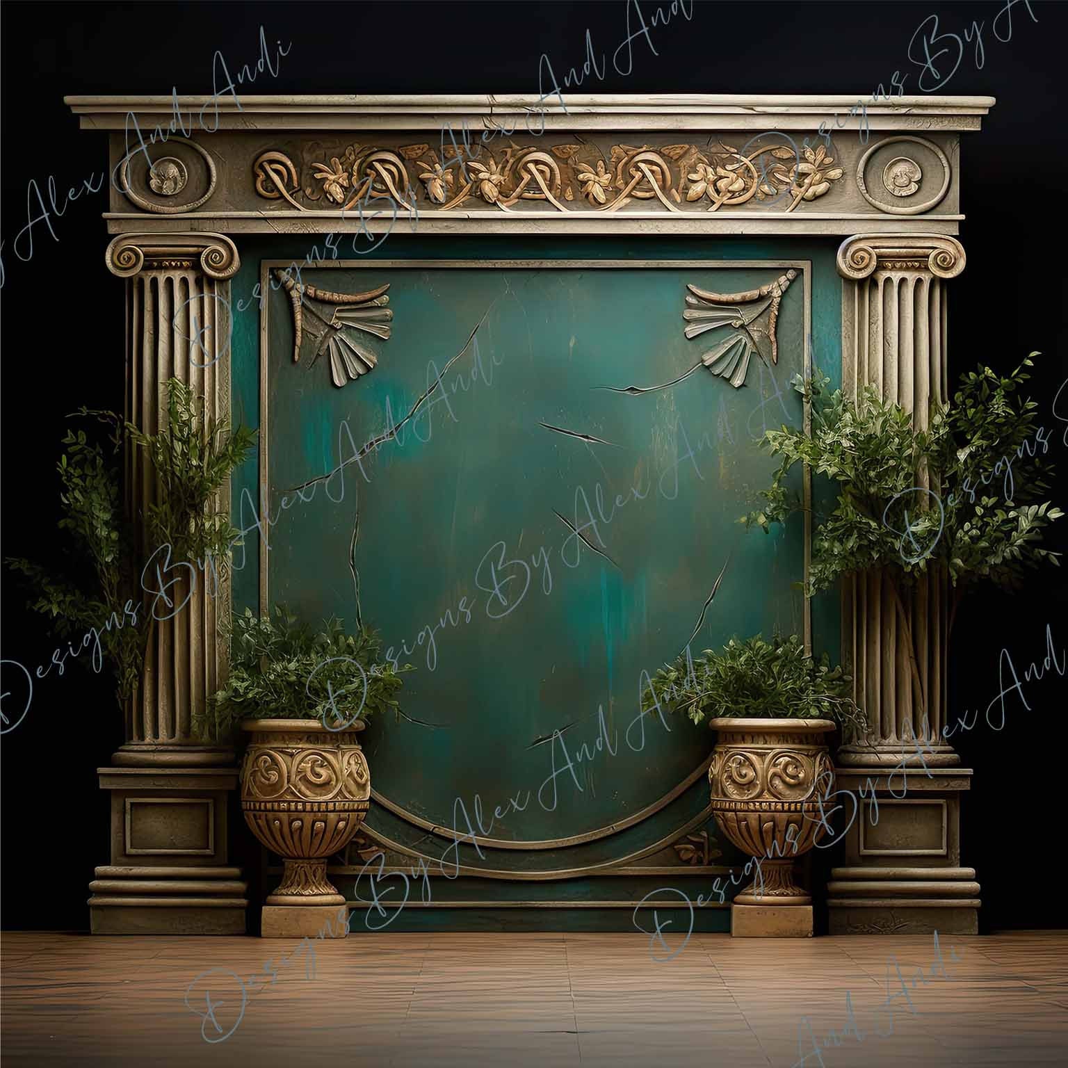 Ancient Greek Prop Digital Backdrop Overlay Wedding Sweet 16 Background ...