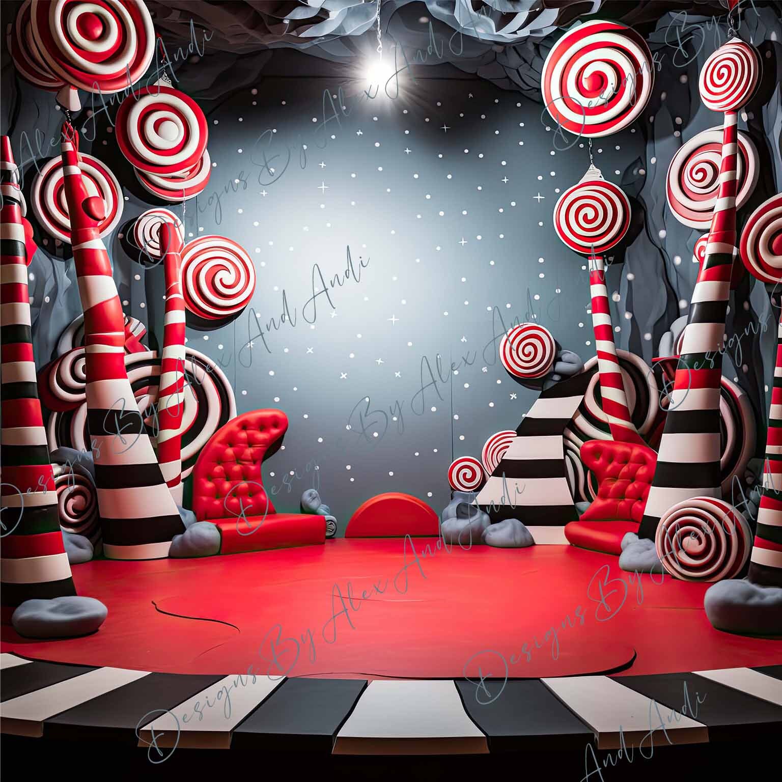 Hatter Studio Backdrop Background Digital Birthday Child Photo Shoot ...