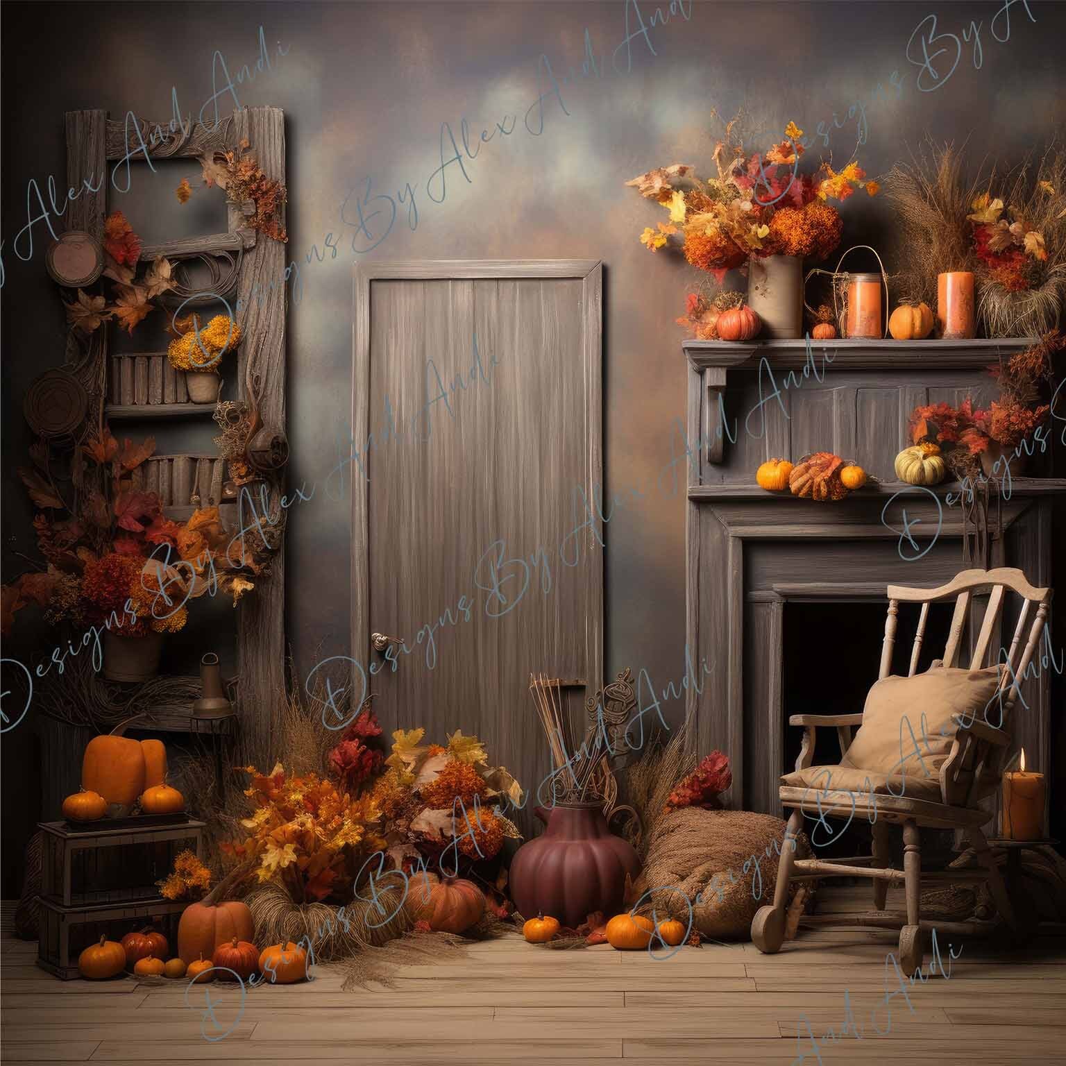Fall Digital Backdrop Background Birthday Child Photo Shoot Picture ...