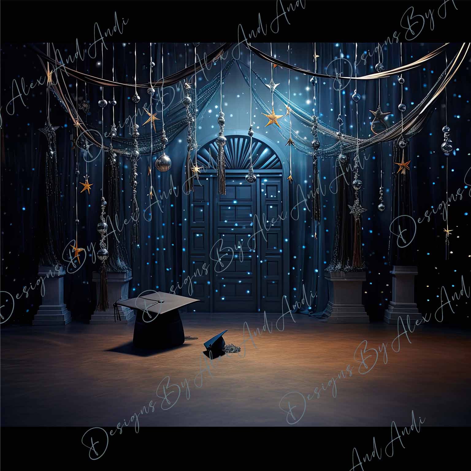 Graduation Studio Backdrop Background Digital Birthday Child Photo ...