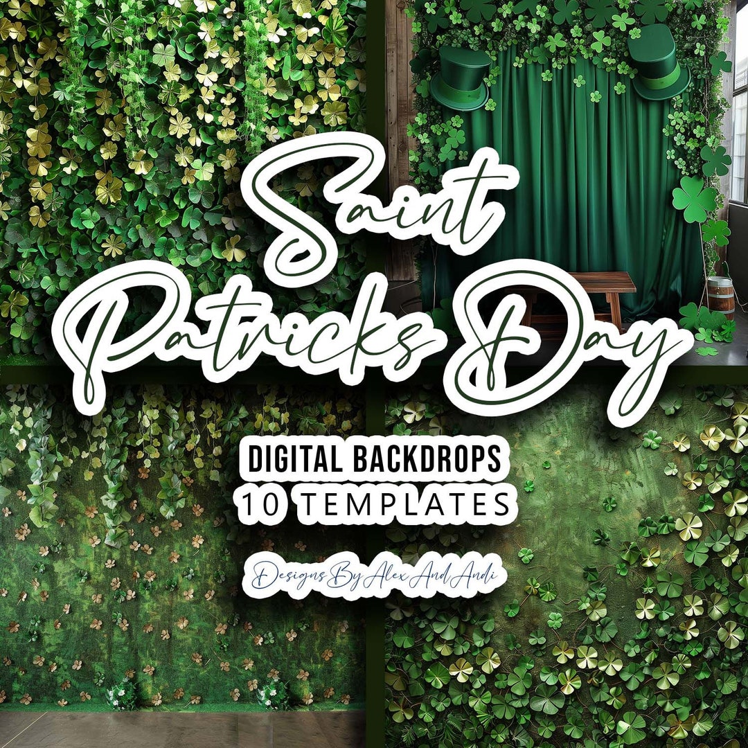 Saint Patricks Day Digital Backdrop Overlay Background Event Photo ...