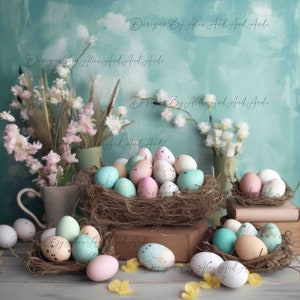 Easter Farmhouse Backdrop Background Digital Photo Easter Photo Studio ...