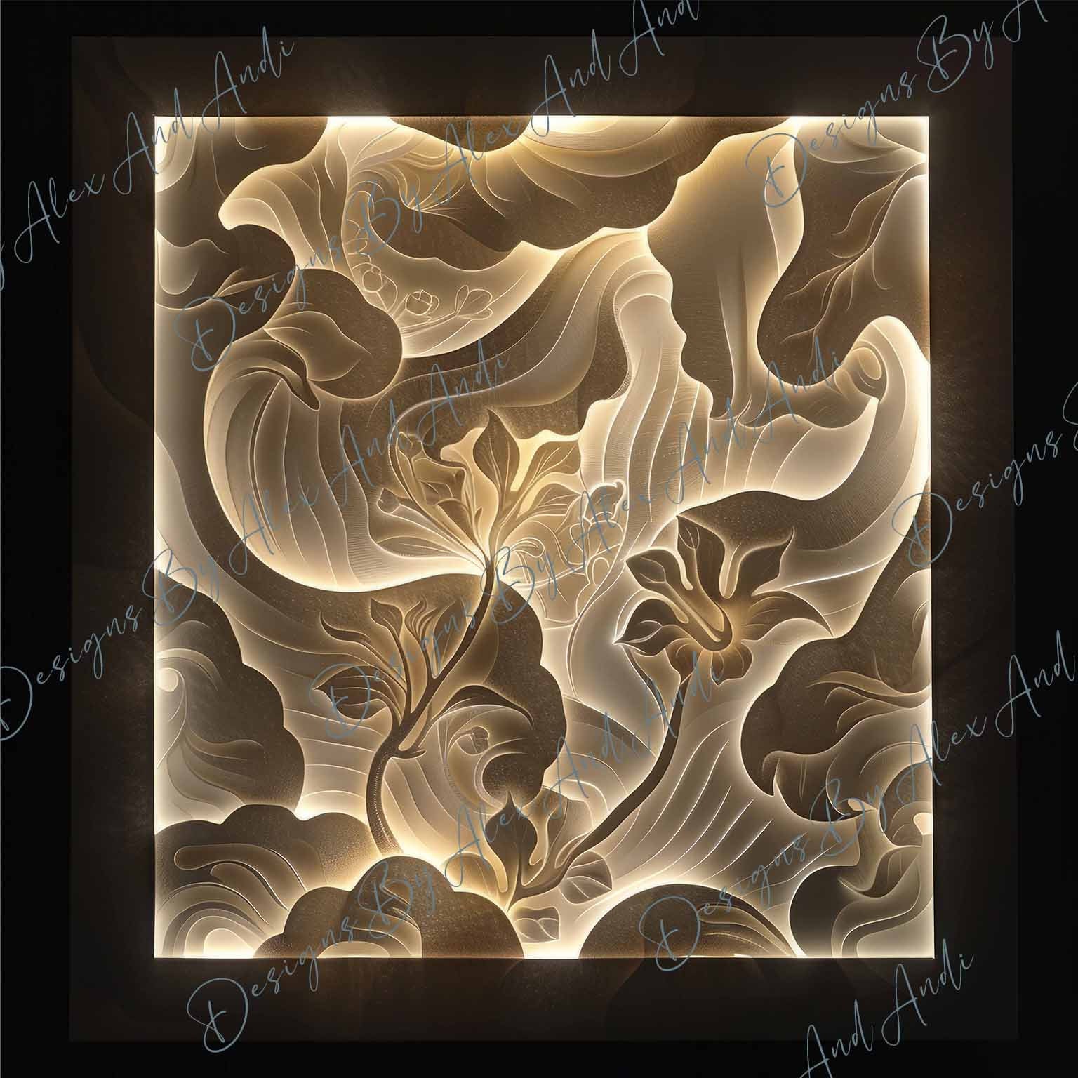 Backlit Art Wall Digital Backdrop Fineart Backlight Photo Shoot Elegant ...