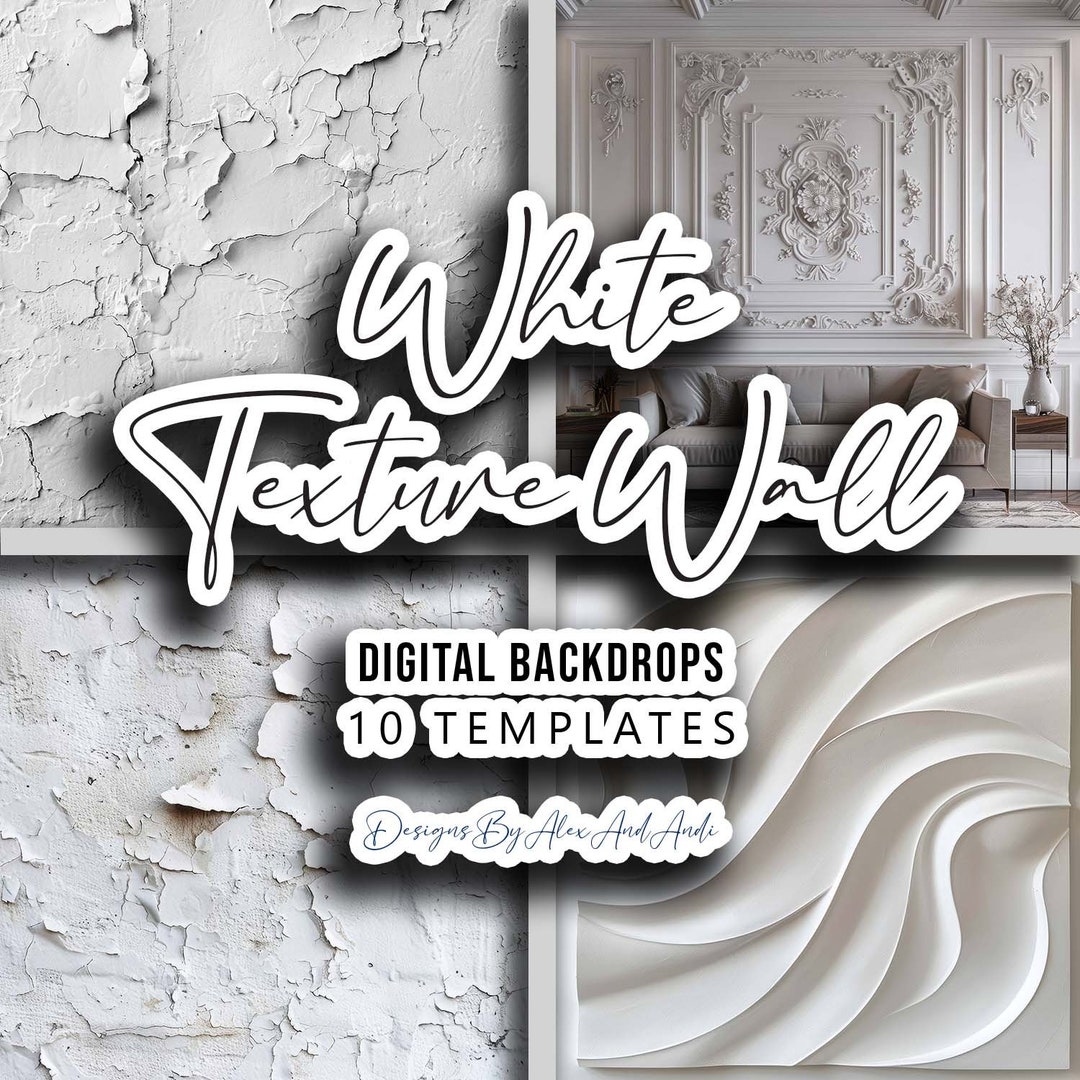 White Texture Wall Digital Backdrop Fineart Picture Art Background ...