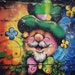 Lucky Charm Graffiti Wall Digital Background Backdrop Overlay Party ...