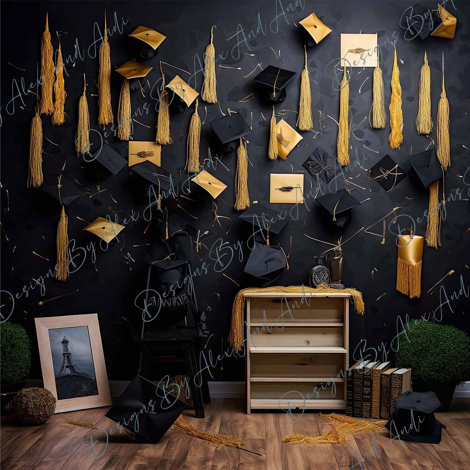 Graduation Studio Backdrop Background Digital Birthday Child Photo ...