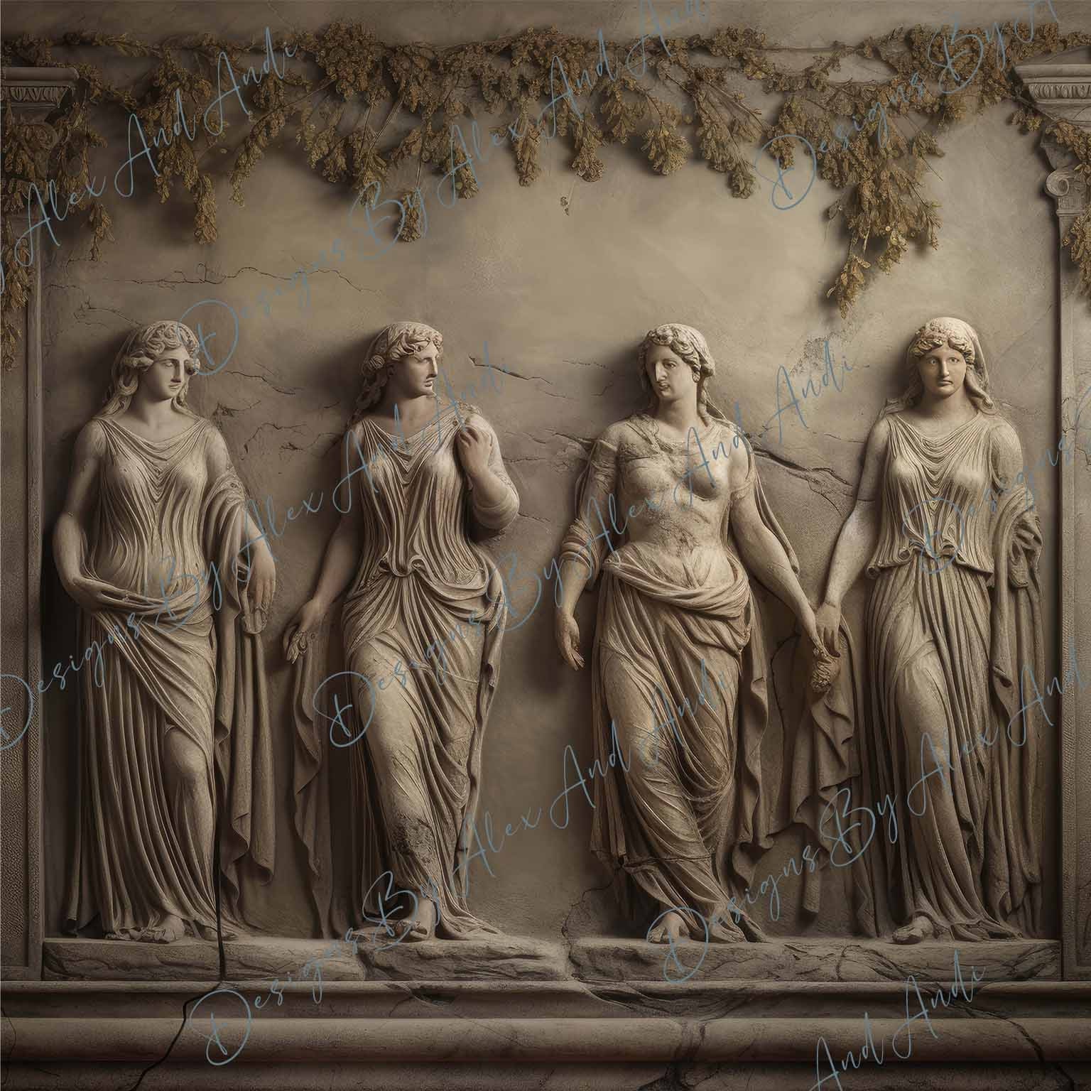 Ancient Greek Prop Digital Backdrop Overlay Wedding Sweet 16 Background ...