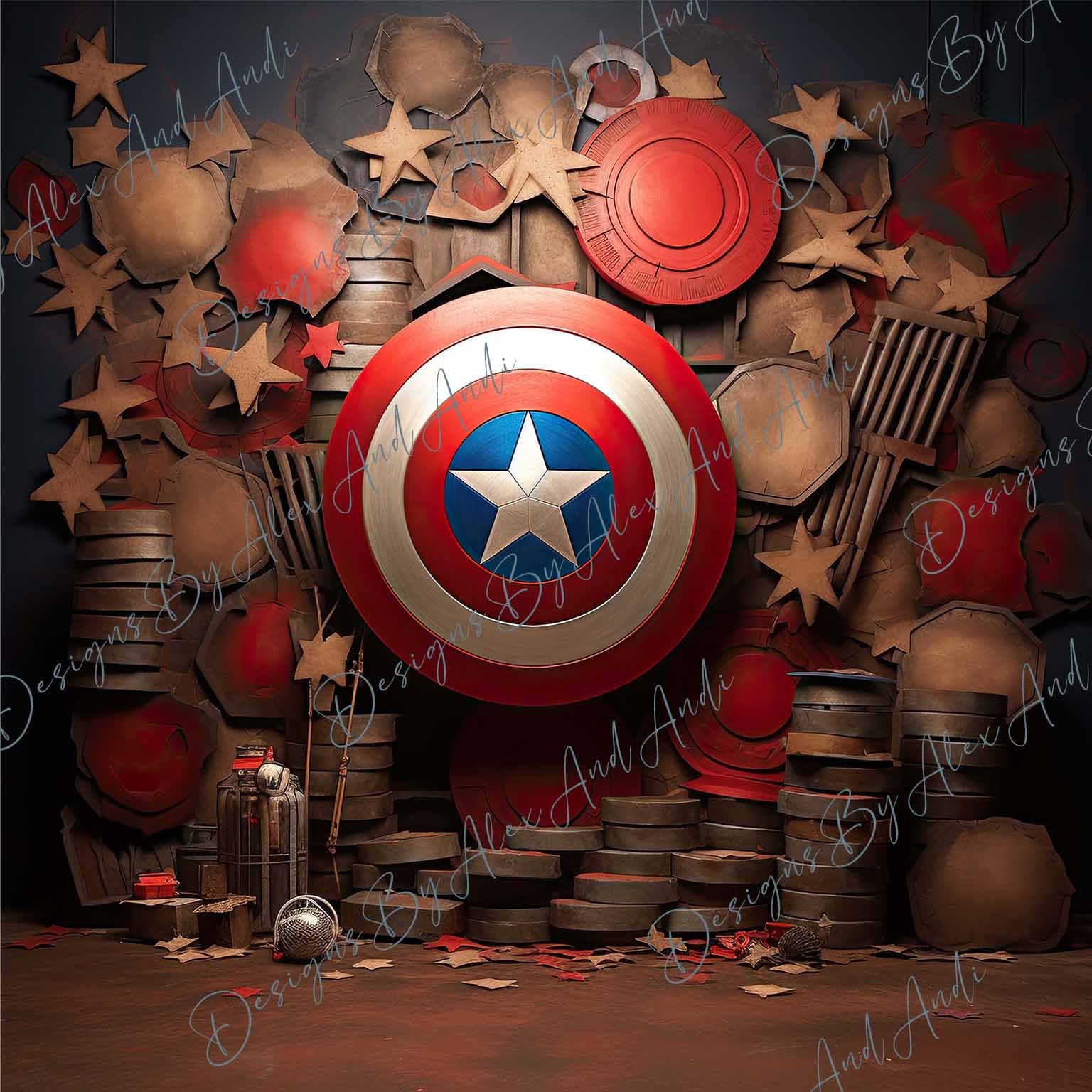 Superhero Digital Backdrop Overlay Wedding Sweet 16 Background Birthday ...