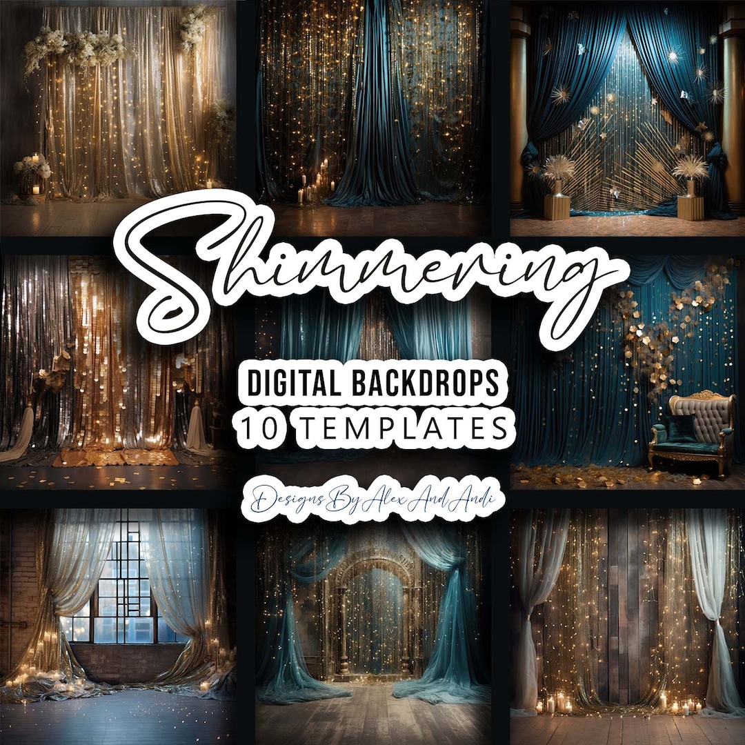 Shimmering Backdrop Background Digital Birthday Child Photo Shoot ...