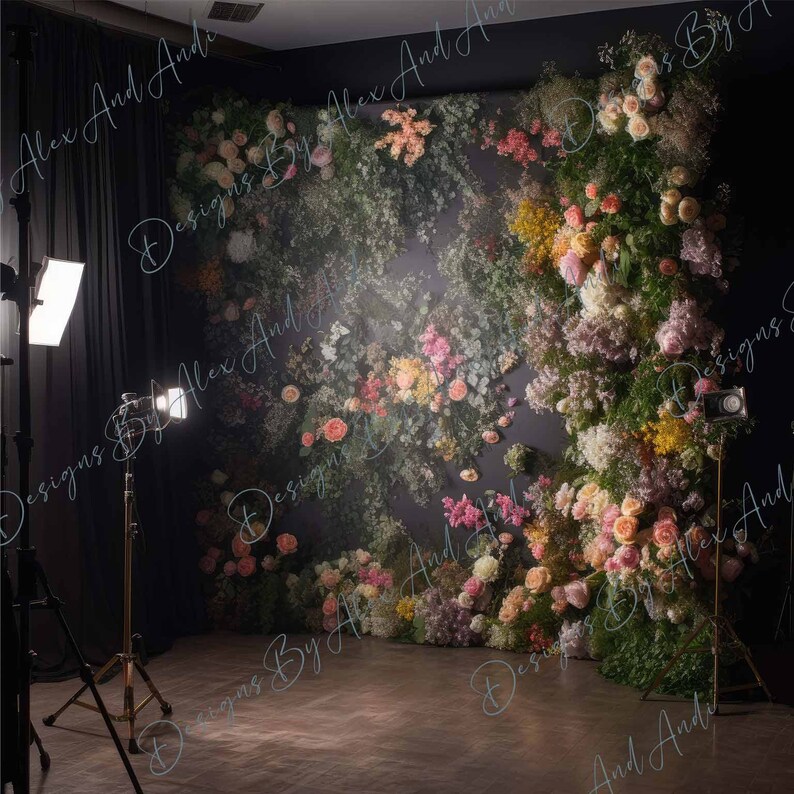 Floral Studio Backdrop Background Digital Photo Shoot Studio Picture ...