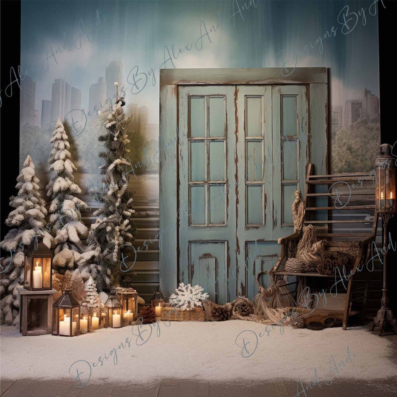 Holiday Studio Digital Backdrop Overlay Background Photo Shoot Picture ...
