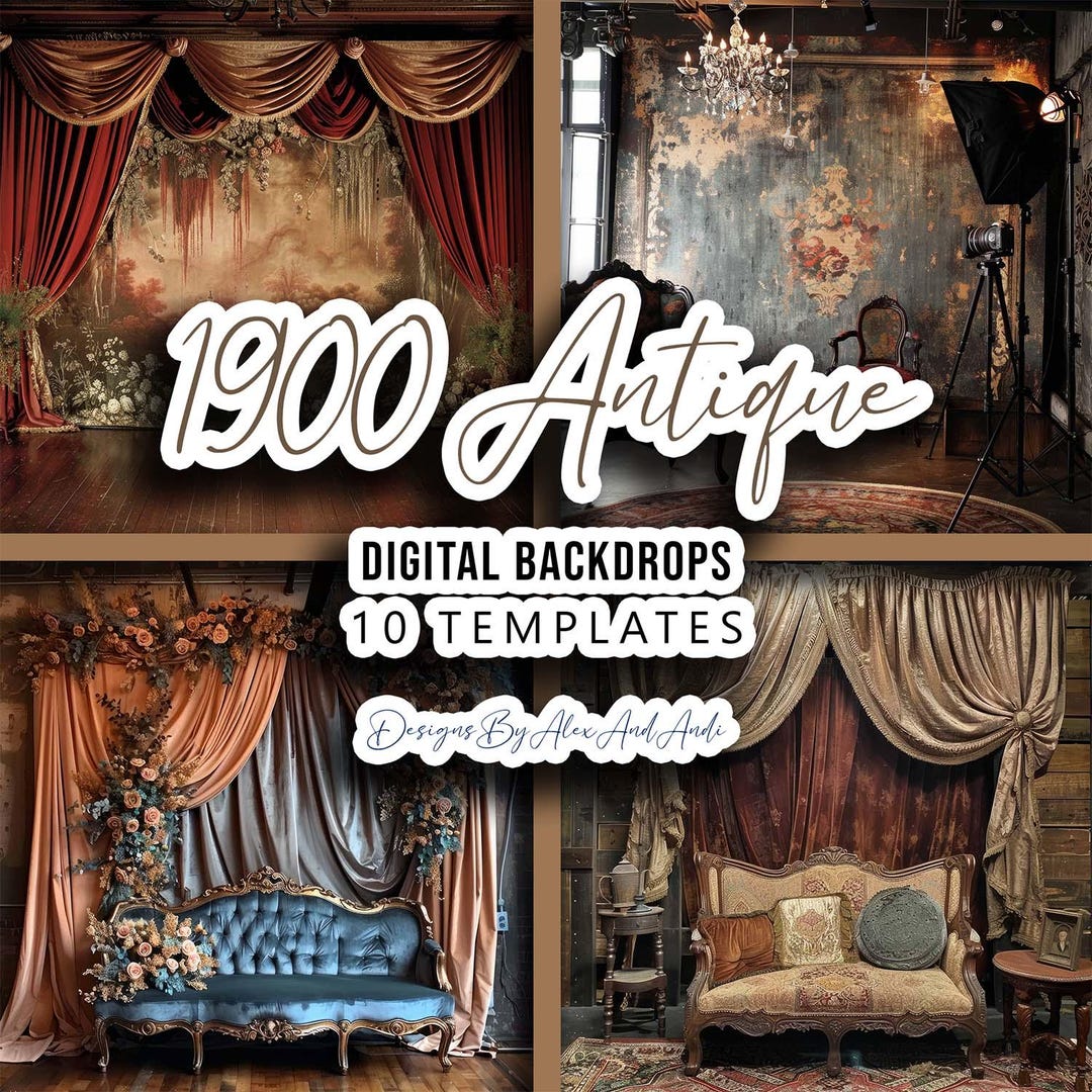 1900 Antique Backdrop Century Back Ground 1900 Digital Backdrop Antique ...