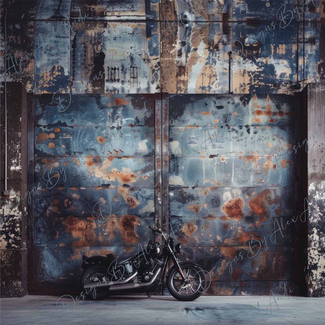 Motorcycle Digital Backdrop Overlay Wedding Background Event Photo ...